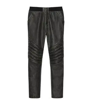 Givenchy Slim Biker Leather Trousers
