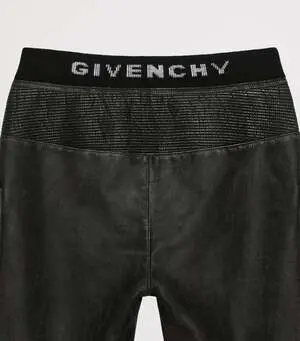 Givenchy Slim Biker Leather Trousers