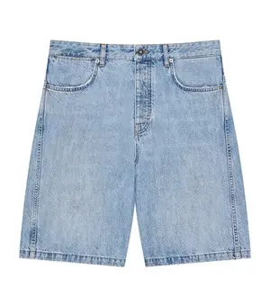 Givenchy Couture Seam Denim Shorts - Blue