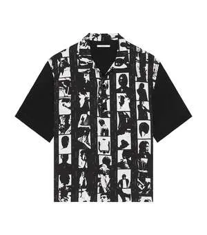 Givenchy Photonegative Print Short-sleeve Shirt - Black