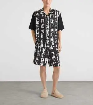 Givenchy Photonegative Print Short-sleeve Shirt - Black