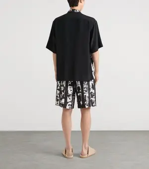 Givenchy Photonegative Print Short-sleeve Shirt - Black