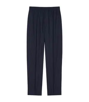 Givenchy Wool Stripe Couture Seam Trousers - Navy