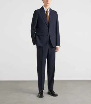 Givenchy Wool Stripe Couture Seam Trousers