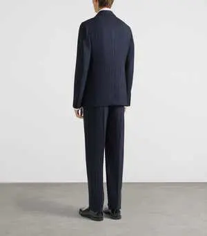 Givenchy Wool Stripe Couture Seam Trousers