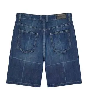 Givenchy Folded-effect Couture Seam Denim Shorts