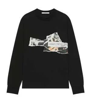 Givenchy Cotton Printed Long-sleeve T-shirt - Black
