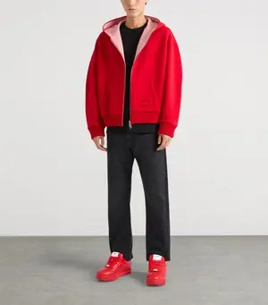 Givenchy Scuba Couture Seam Zip-up Hoodie