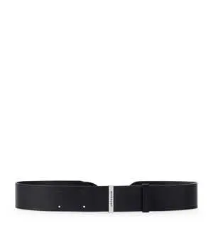 Givenchy Leather Bow Belt - Black