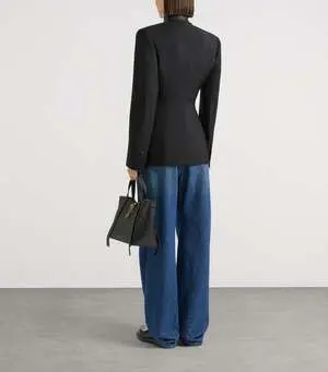 Givenchy Wool-mohair Wrap Blazer