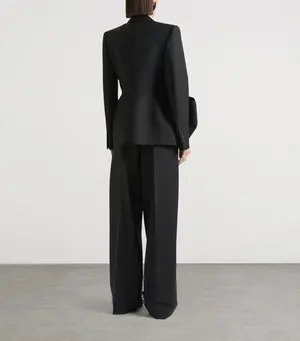 Givenchy Wool-mohair Bow-detail Blazer