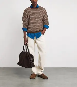 Frescobol Carioca Cotton-cashmere Jardim Sweater - Brown