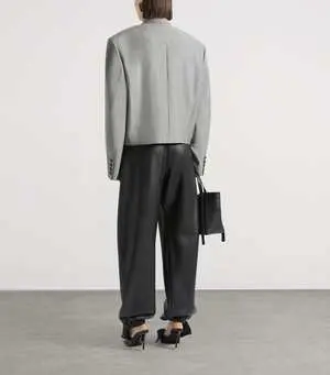 Givenchy Wool-mohair Cropped Blazer
