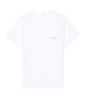 Givenchy Cotton Embroidered-logo T-shirt - White