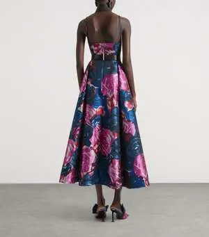 Givenchy Floral Jacquard Midi Dress