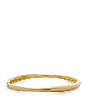 Monica Vinader Vermeil Nura Reef Bangle - Gold