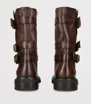 GOLDEN GOOSE Leather Kurt Ankle Boots 25