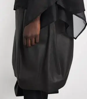 TOTEME Leather Midi Skirt
