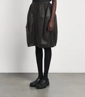 TOTEME Leather Midi Skirt
