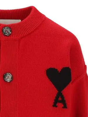 AMI Paris Wool De Coeur Cardigan