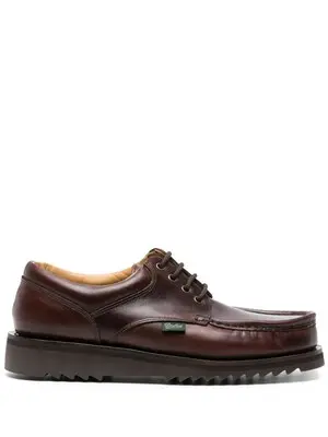 Paraboot Thiers Leather Boat Shoes - Brown