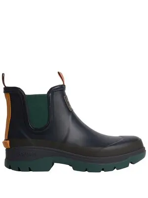 Barbour Paul Smith Loves : Rubber Chelsea Ankle Boots - Blue
