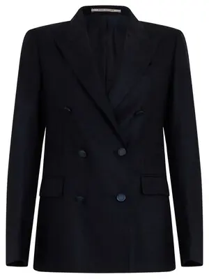 Tagliatore Double-breasted Paris Blazer In Wool And Cashmere