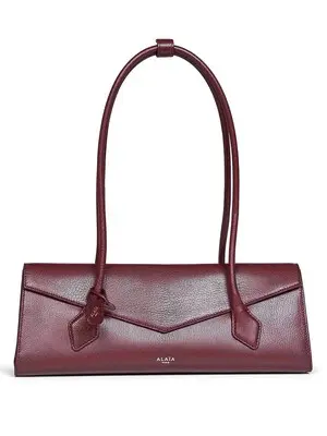 Alaïa Large Le Teckel Flap Bag In Shiny Leather