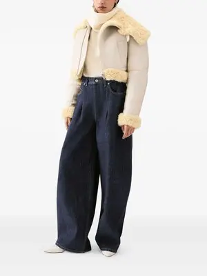 Jacquemus High-waisted Le De-nîmes Ovalo - Blue