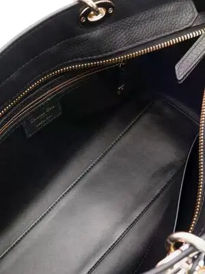 Dior 2010s Lady D-sire Leather Tote Bag - Black