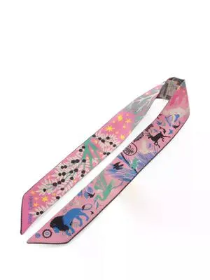 Hermès 2020s Under The Charm Of Orpheus Twilly Silk Scarf