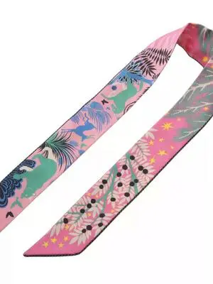 Hermès 2020s Under The Charm Of Orpheus Twilly Silk Scarf
