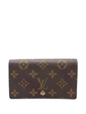 LOUIS VUITTON 2005 Monogram Porte-monnaie Bie Tresor Wallet - Brown