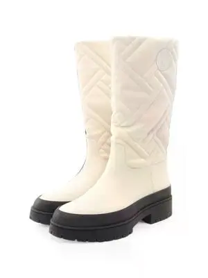 Hermès 2010s Fuji Quilted Boots - Neutrals