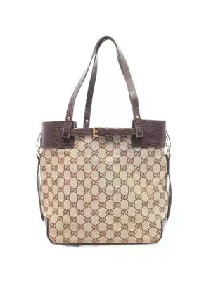 Gucci 2000s Gg Canvas Tote Bag