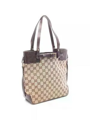 Gucci 2000s Gg Canvas Tote Bag