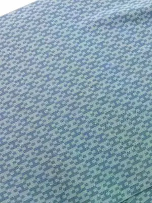 Hermès 2010s H Pattern Shawl - Blue