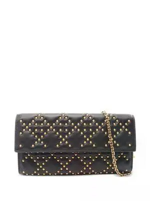 Dior 2010s Cannage Studded Wallet On Chain