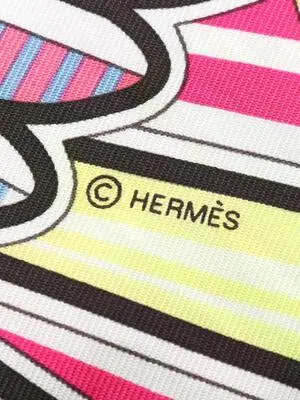 Hermès 2010s Pégase Pop Scarf - Pink