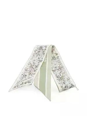 Dior 2010s Butterfly-print Scarf - Neutrals