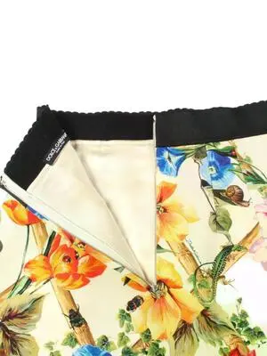 Dolce & Gabbana 2010s Floral-print Midi Skirt
