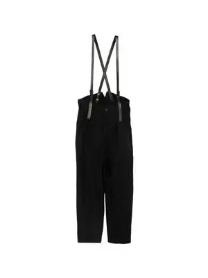 NUDE:MASAHIKO MARUYAMA Striped Panelled Trousers - Black