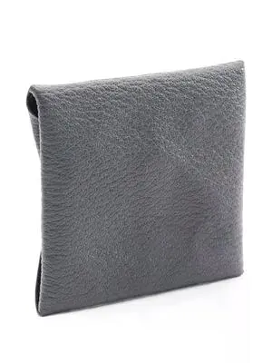 Hermès Bastia Verso Leather Coin Purse - Grey