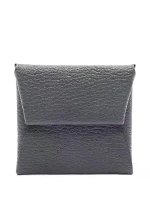 Hermès Bastia Verso Leather Coin Purse - Grey
