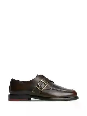 Tommy Hilfiger Buckle-fastening Leather Derby Shoes - Brown