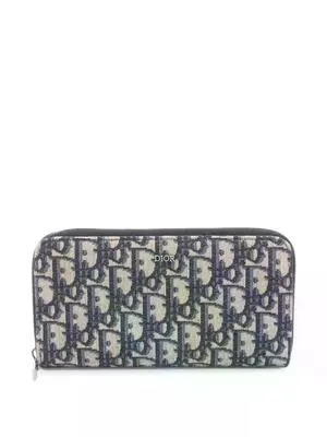 Dior 2010s Oblique Wallet - Blue