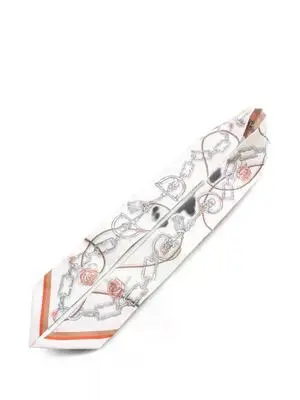 Hermès 2020s C'est La Fête Twilly Scarf - Neutrals