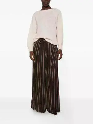 Dixie Twist-detail Raglan-sleeve Sweater - Pink