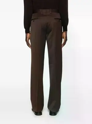 LARDINI Pressed-crease Straight-leg Trousers