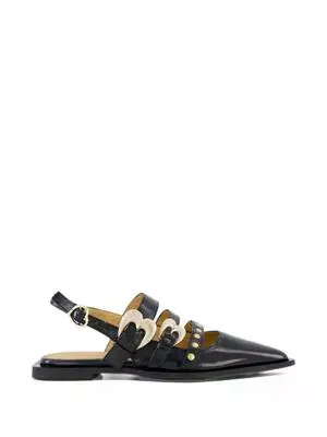 TORAL SHOES Tl-madison Heart-buckle Slingback Pumps